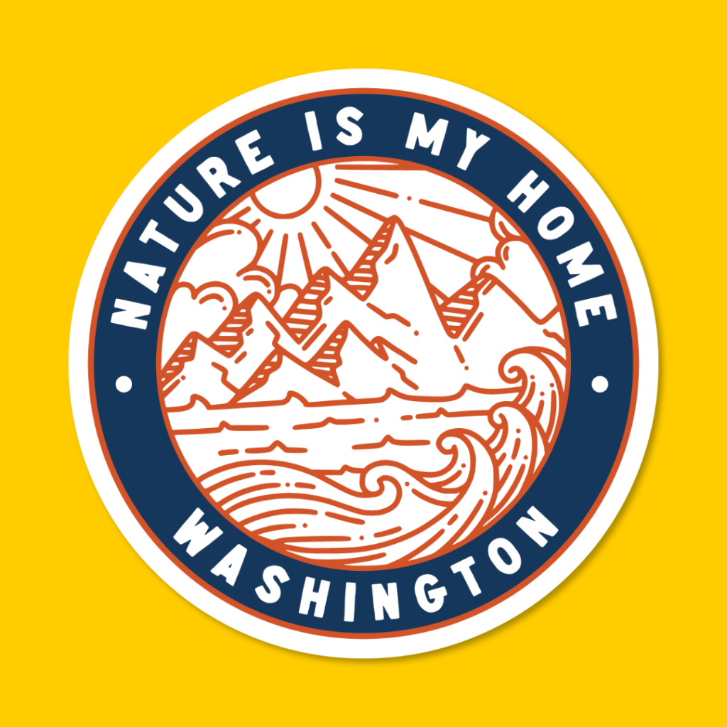 Nature Is My Home Sticker - Sticker Squatch